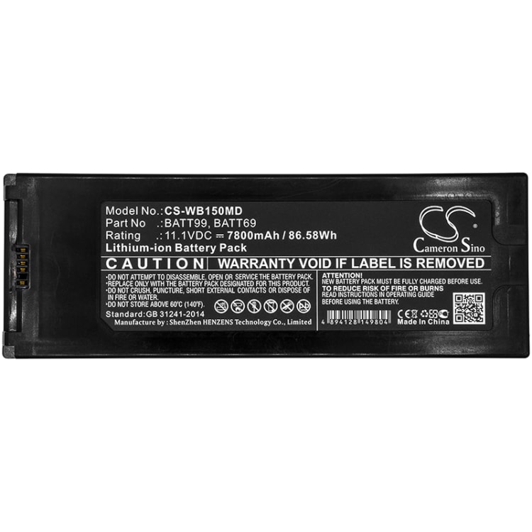 Battery Replacement Welch-Allyn BATT69 BATT99 for Connex 6000 Vital ...