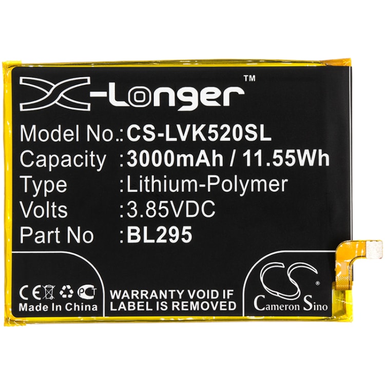 Lenovo BL295 Battery Replacement for K5s K5s TD-LTE Dual SIM ...