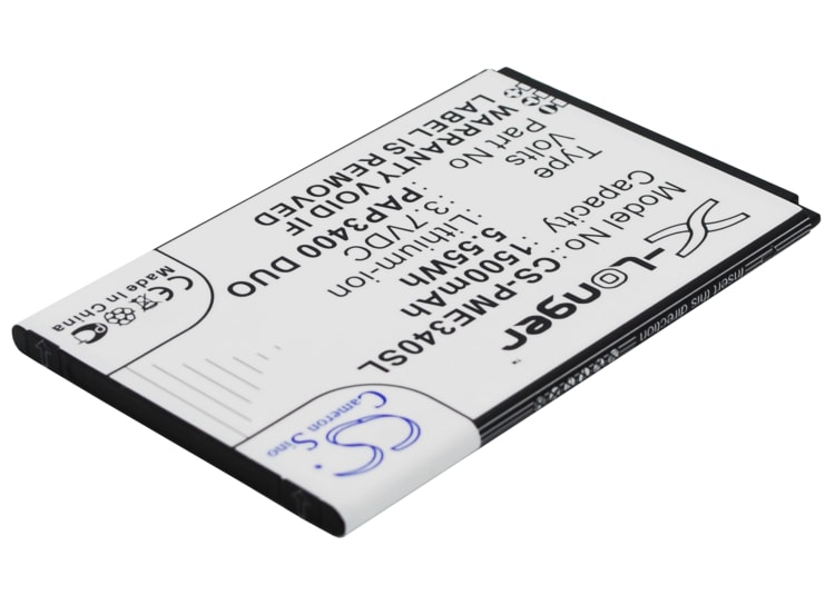 Replacement Battery for Prestigio PAP3400 DUO MultiPhone 3400 Duo ...