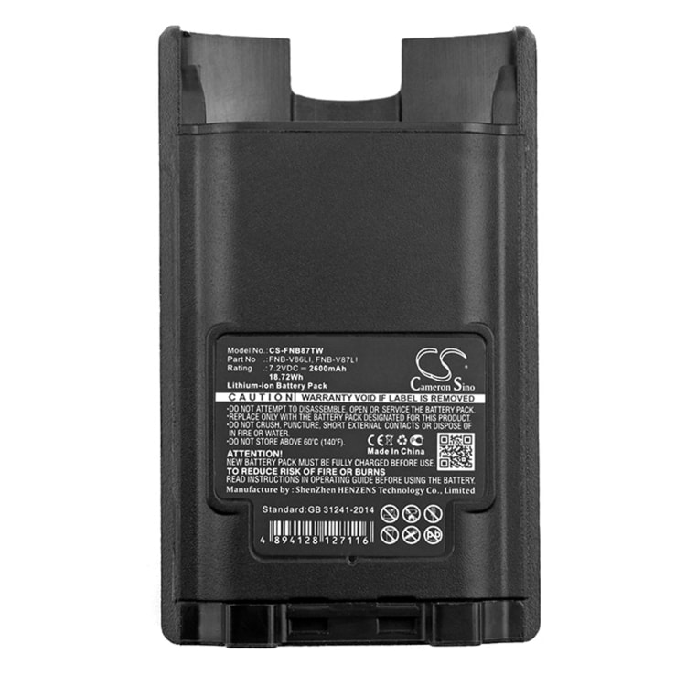 Yaesu FNB-V86LI FNB-V87LI Battery Replacement for VX-600 VX-820 ...
