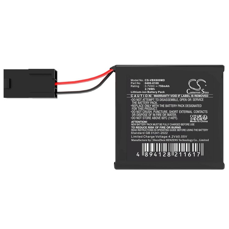 Replacement Battery for BladderScan Probe BVI 6000/6X00 Verathon ...