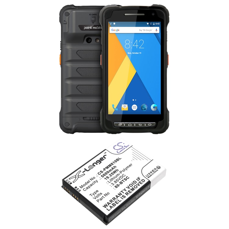 Battery Replacement PM80 Point Mobile 80-BTEC 80-BTSC | Energystox.com