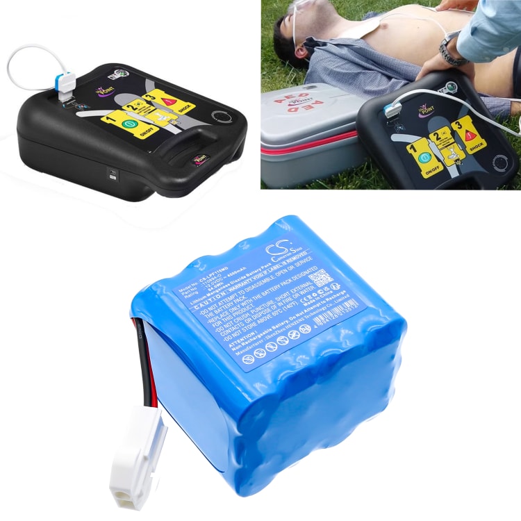 Battery Replacement BAT-11 for Defibrillator AED Pro 110894-O ...